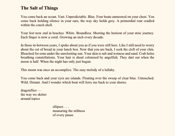 Three Poems – Borderless